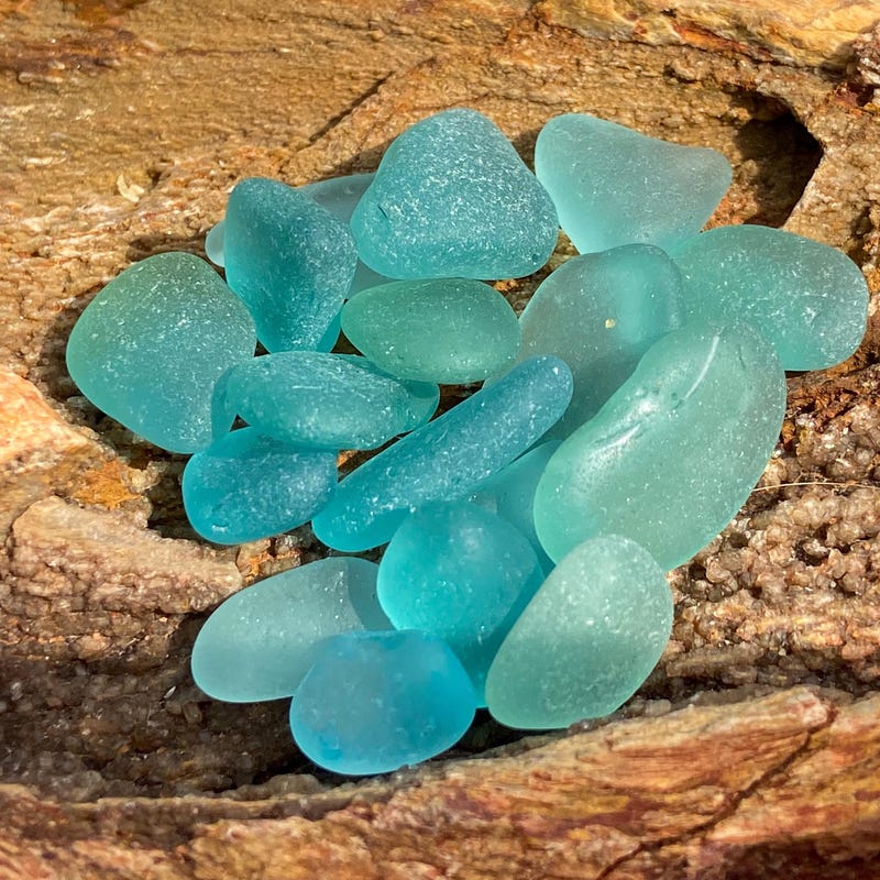 Turquoise Sea Glass - Etsy