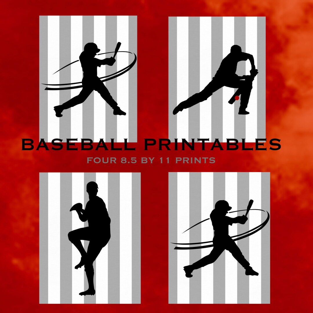 Baseball Printables - Etsy
