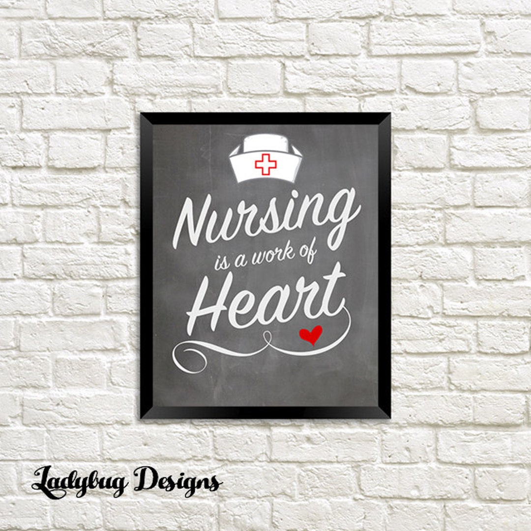 Nursing Print, Printable Instant Download! Perfect Gift for Any Nurse ...