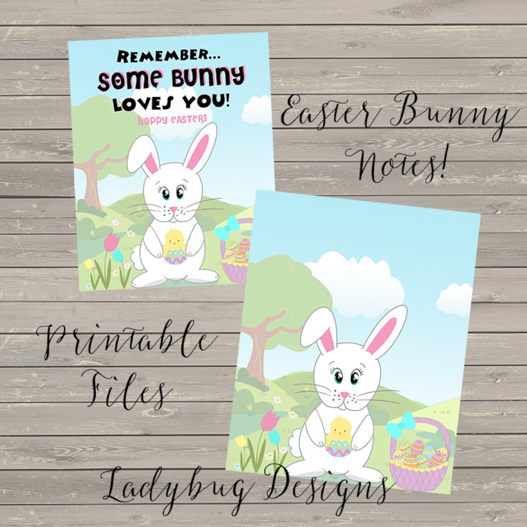 Easter Bunny Notes - Etsy