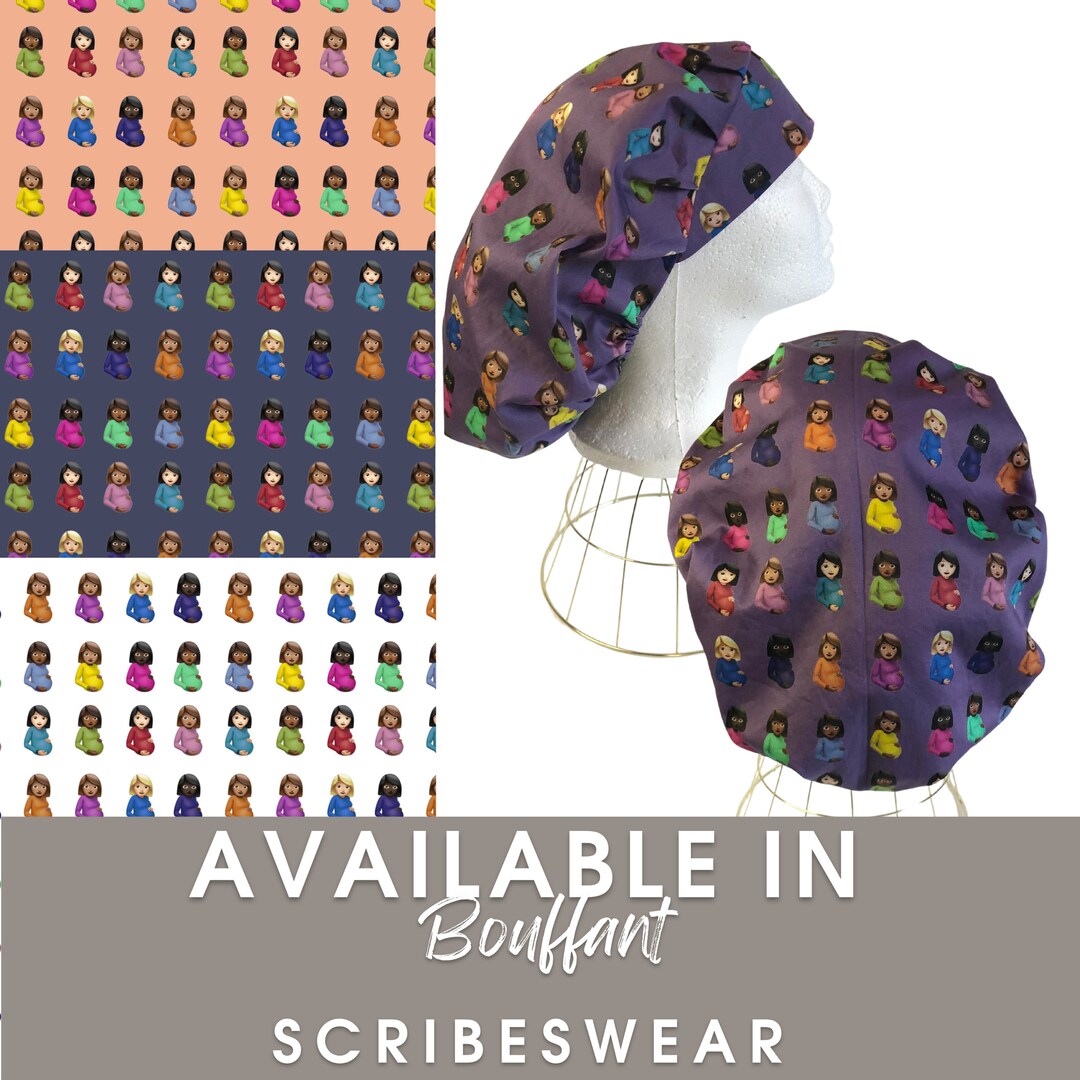 CLB Bouffant Surgical Cap Fun Scrub Caps OBGYN Scrub Cap Labor and ...
