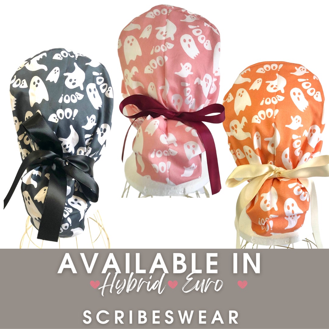 Friendly Ghosts Halloween Fall Scrub Cap Autumn Scrub Cap OBGYN ...