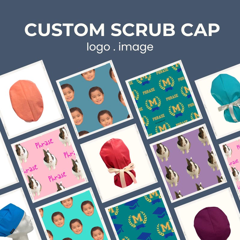 Custom Scrub Caps - Etsy