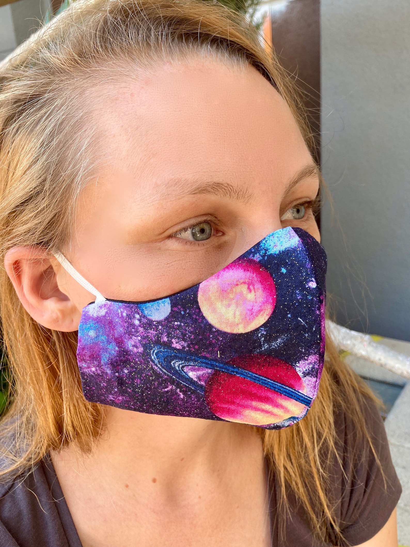 Le Galaxy Face Mask 100% Cotton with Filter Pocket | Etsy
