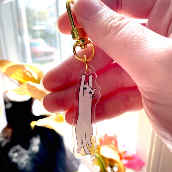 Calico Cat Keychain - Etsy