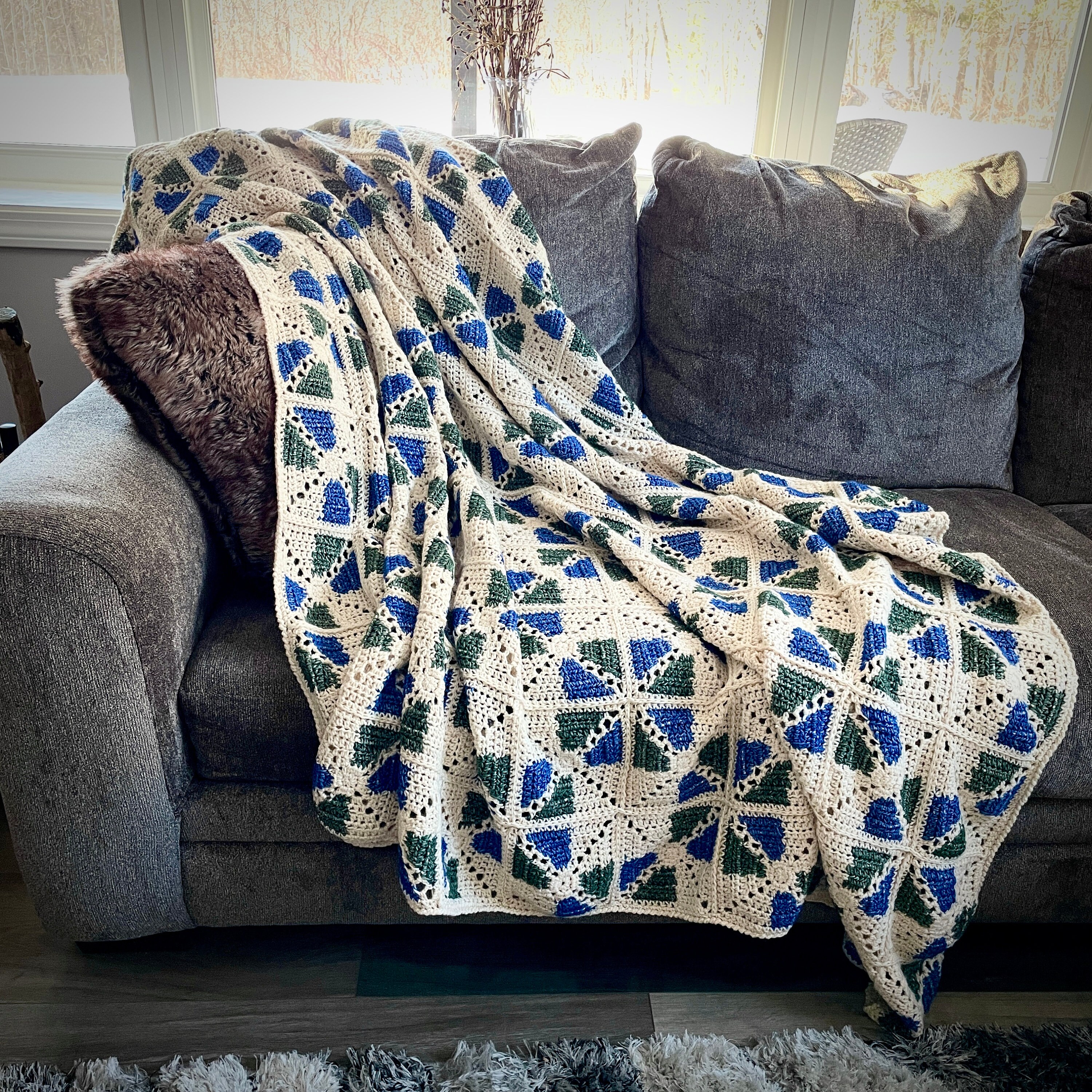PDF CROCHET PATTERN Big Sky Crochet Quilt Blanket - Etsy