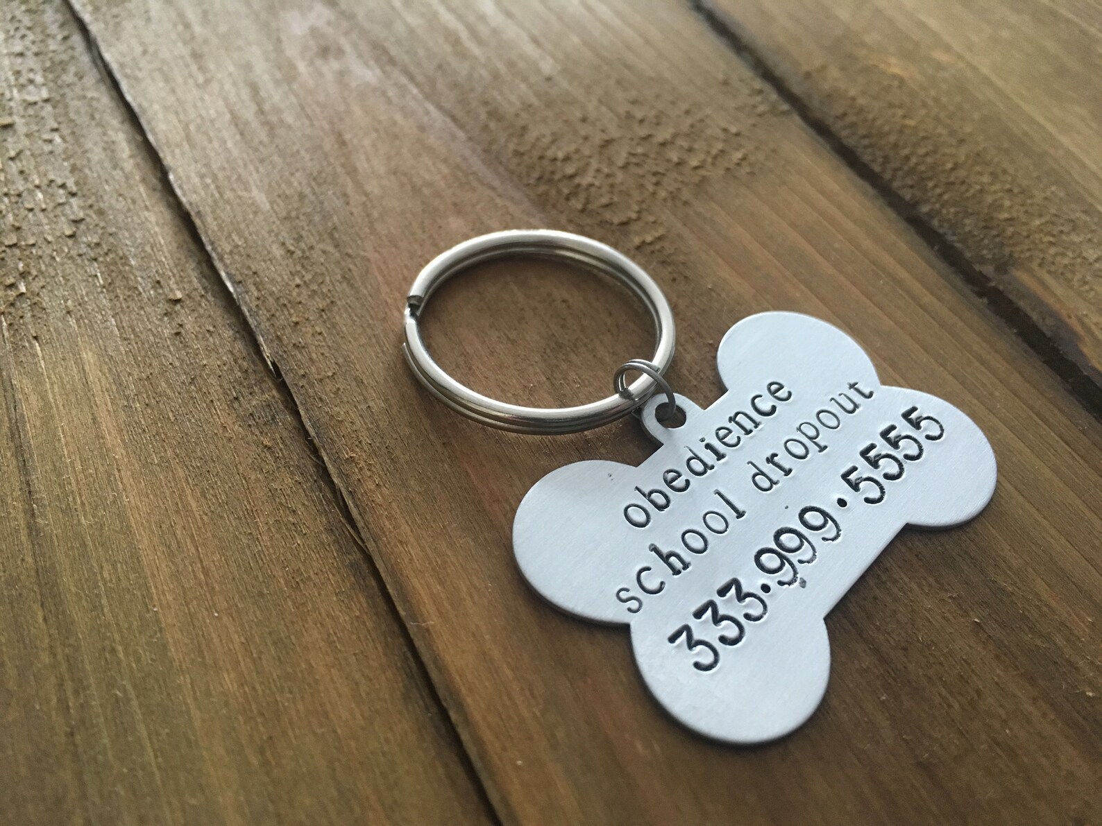 Single Sided Dog ID Tag: obedience School Drop Out | Etsy