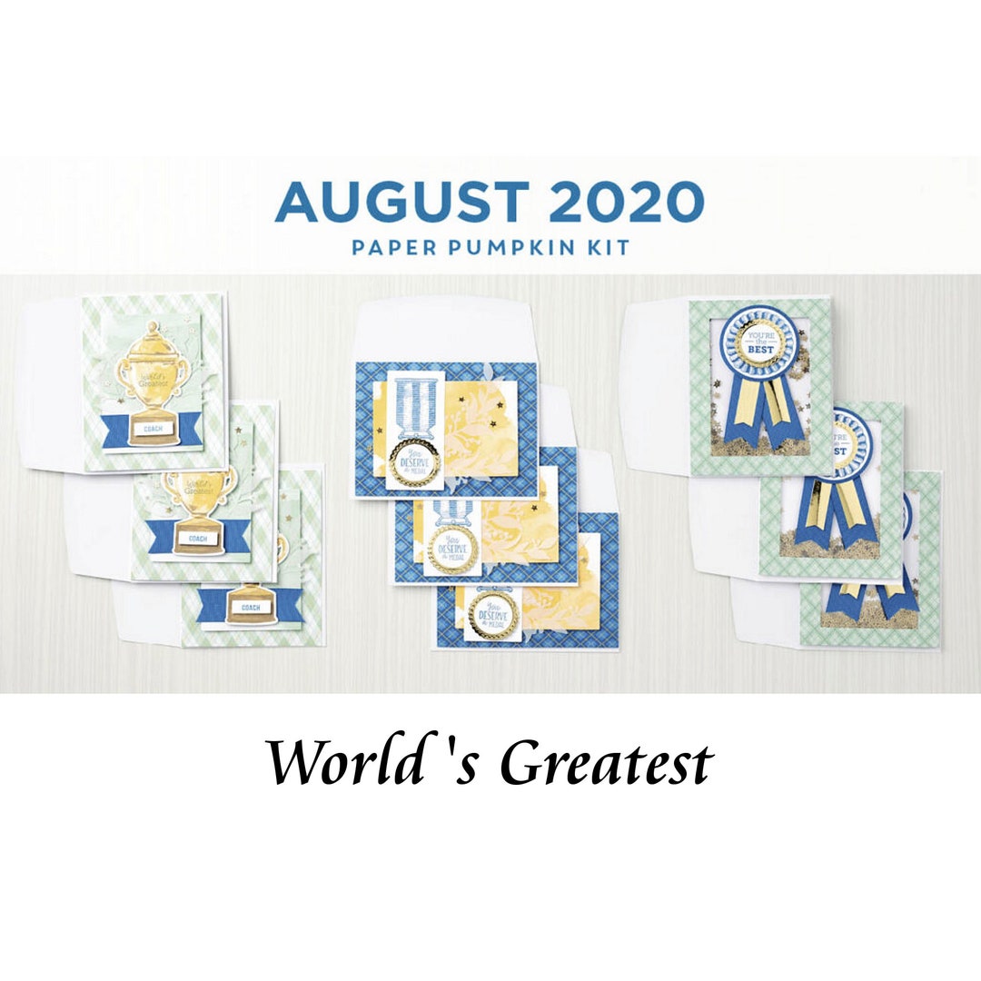 Paper Pumpkin Kit 2020 August world's Greatest - Etsy