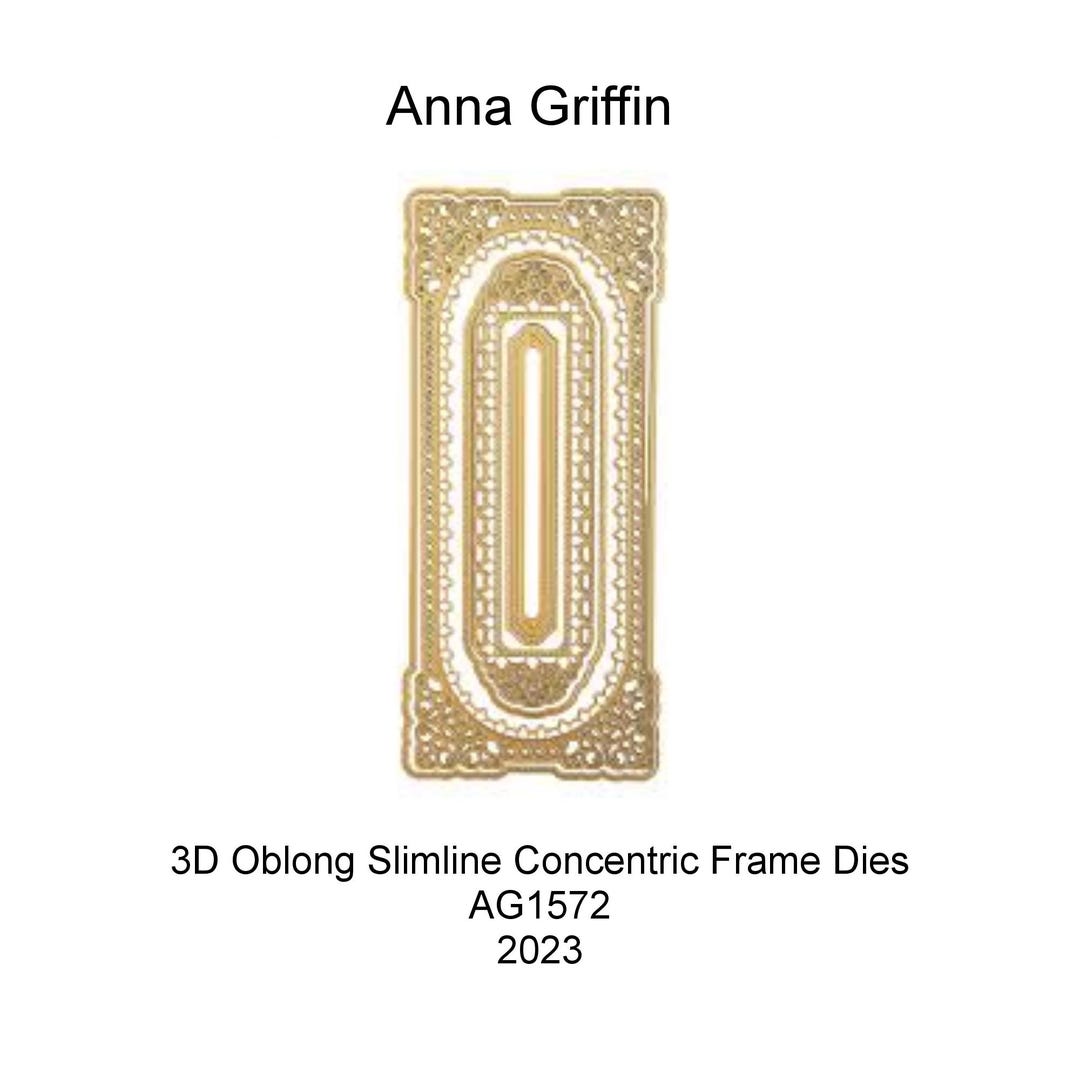 Anna Griffin Dies "3d Oblong Slimline Concentric Frames" - Etsy