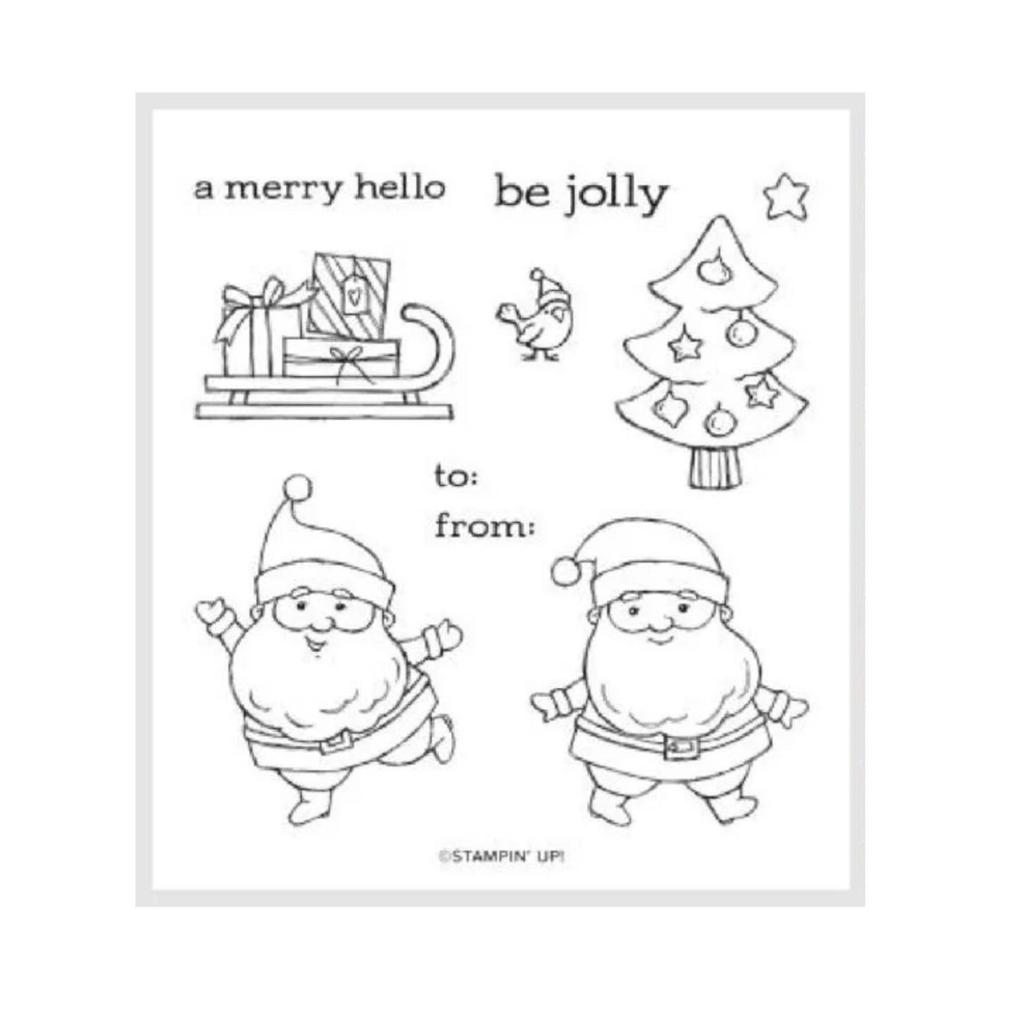 1 Stampin' Up! Stamp Set "be Jolly" - Etsy