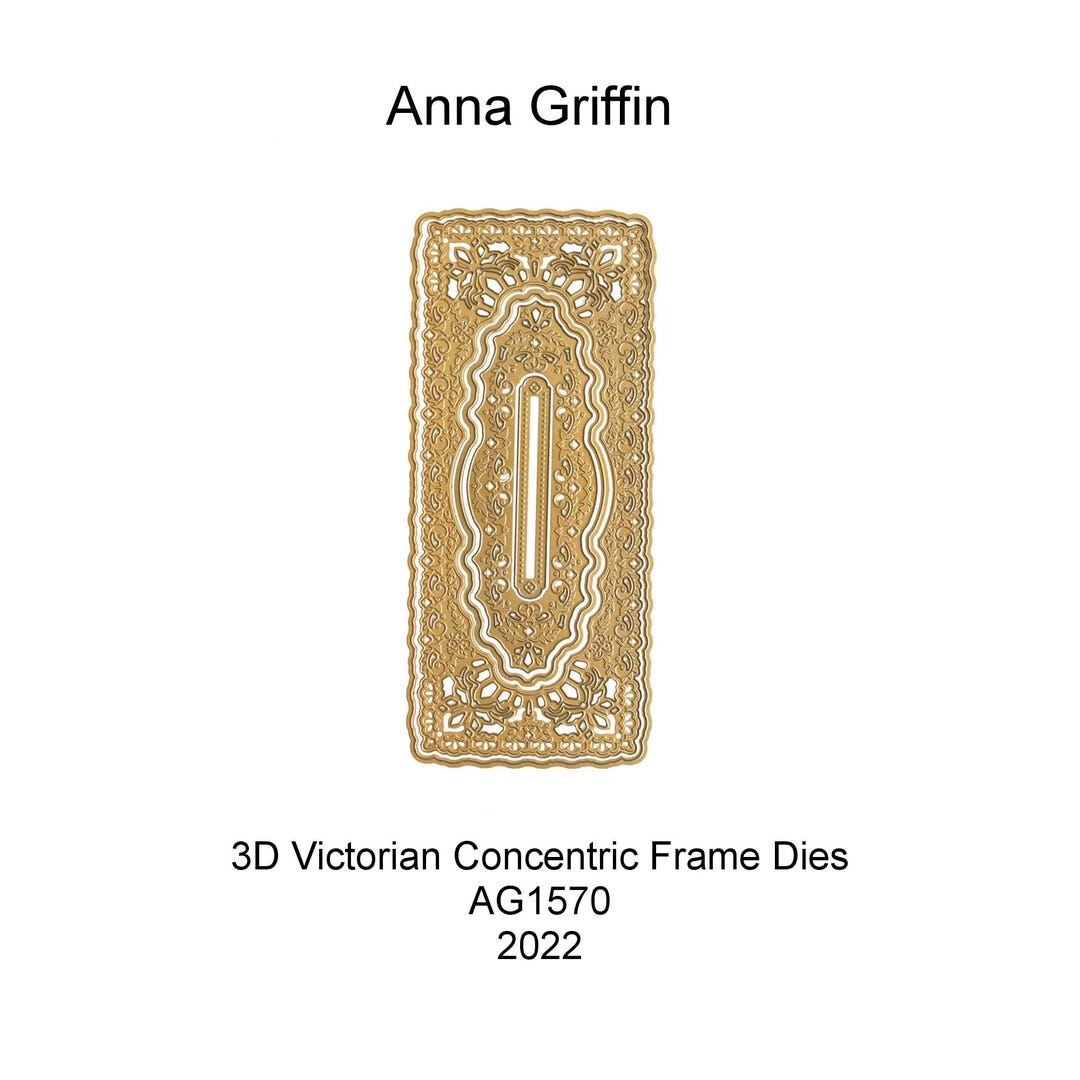 Anna Griffin Dies "3d Victorian Slimline Concentric Frames" - Etsy