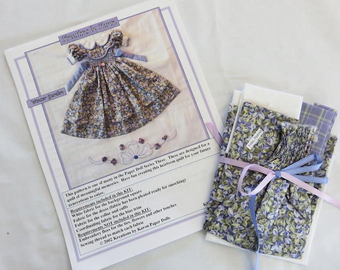 Winter Garden Paper Dolls Quilt Block Kit From Kreations by Karon - Etsy