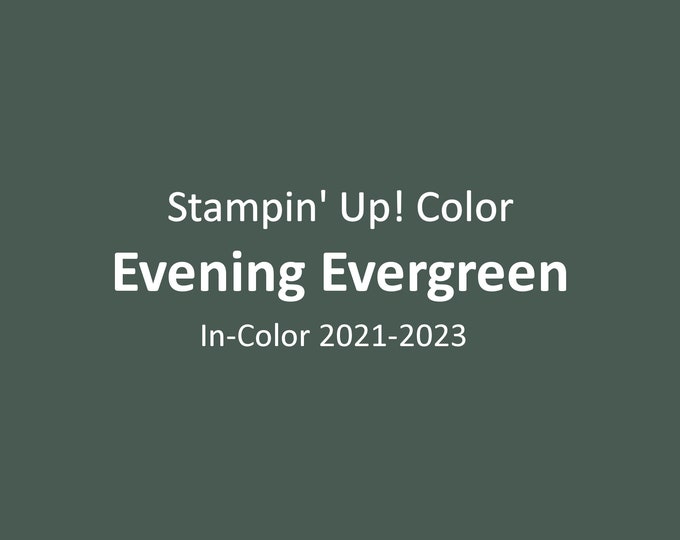 Stampin' Up! Cardstock "evening Evergreen" #155574 - Etsy