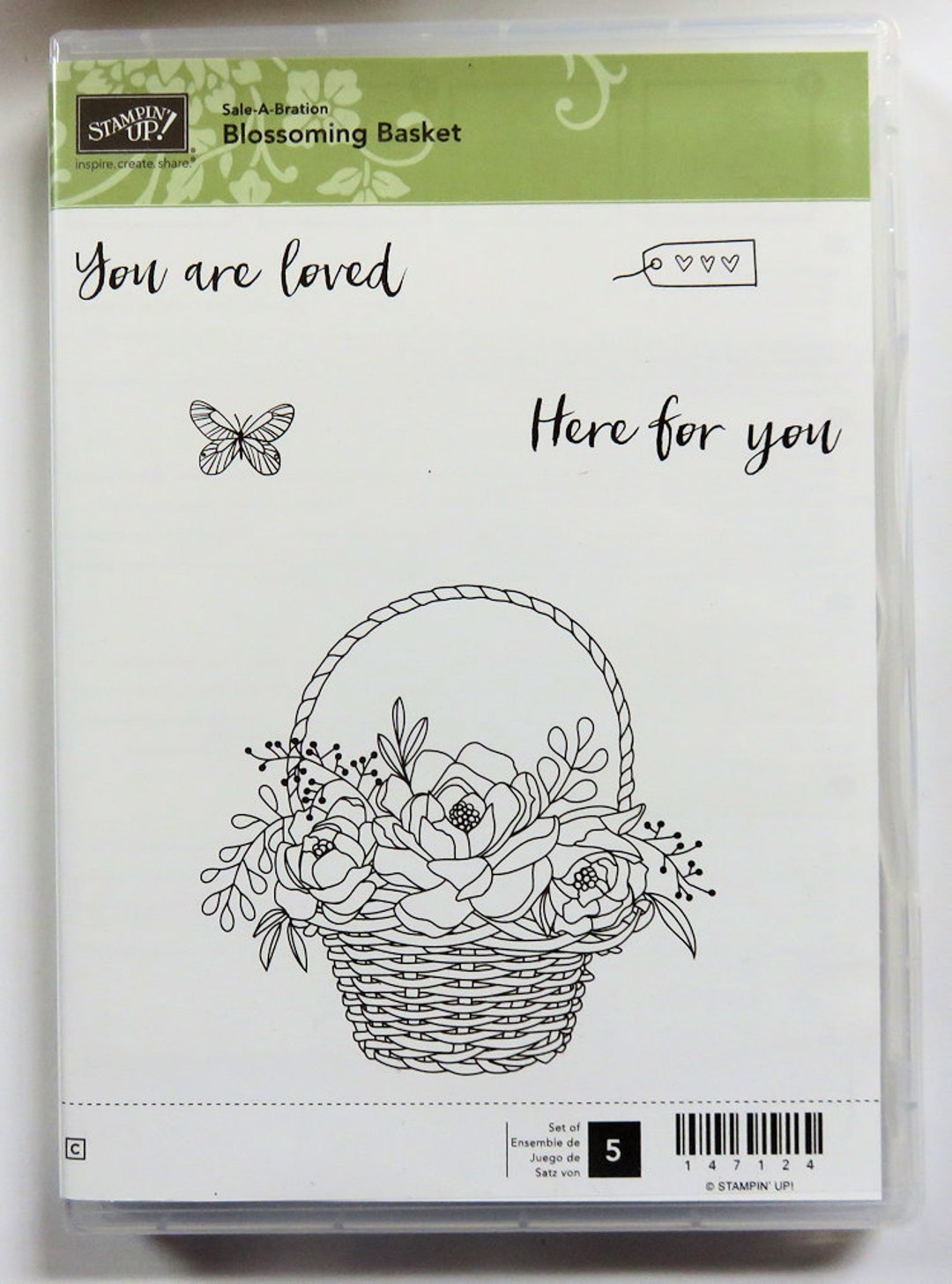 1 Stampin' Up Stamp Set blossoming Basket - Etsy