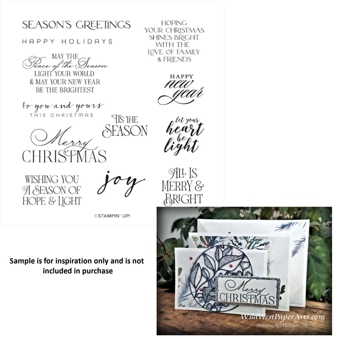 1 Stampin' Up Stamp Set brightest Glow - Etsy