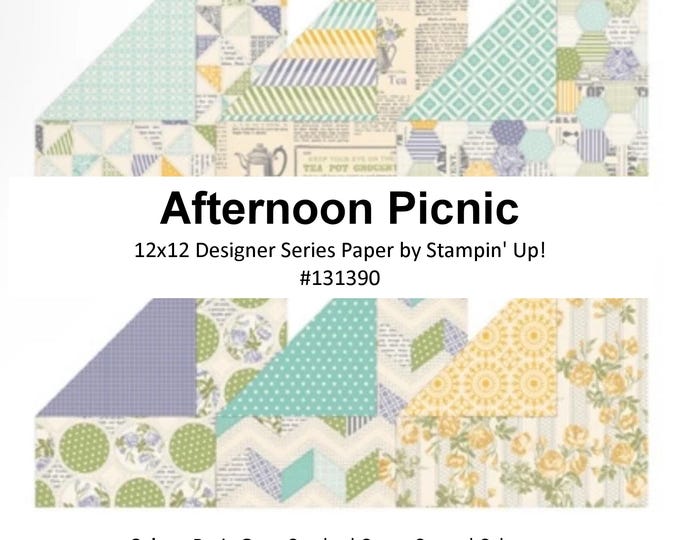 1 Stampin' Up! Patterned Paper "best Route" - Etsy