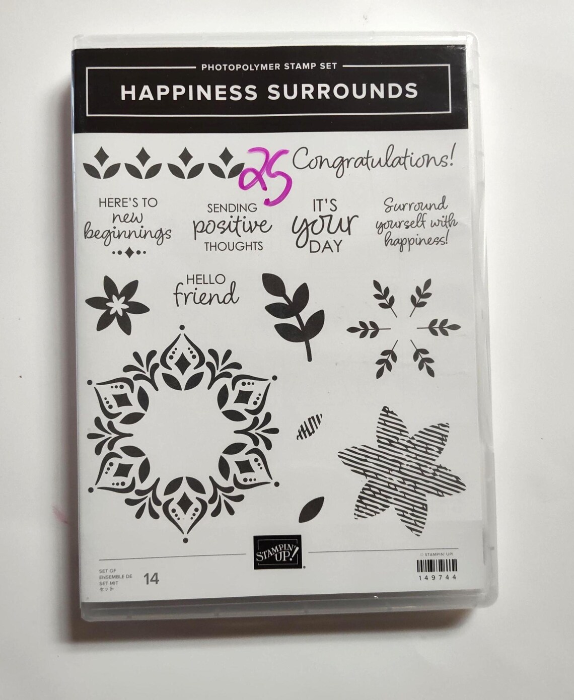 1 Stampin' Up! Stamp Set "happiness Surrounds" - Etsy