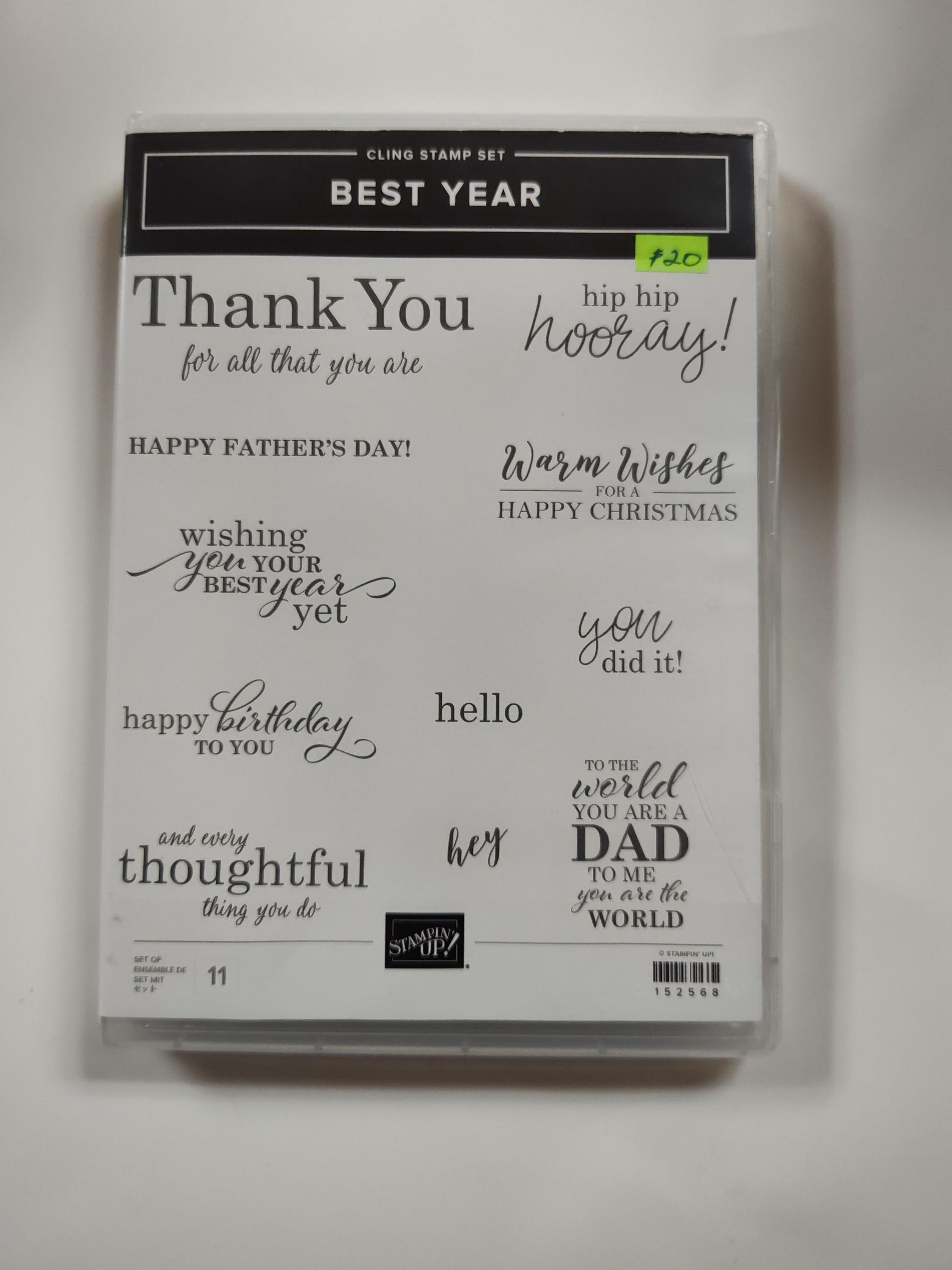 1 Stampin' Up! Stamp Set "best Year" - Etsy