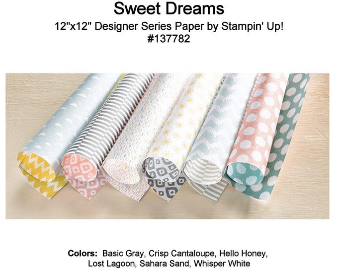 1 Stampin' Up! Patterned Paper "best Route" - Etsy