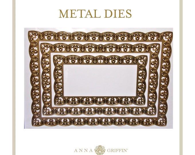 Anna Griffin Dies "scalloped Frames" - Etsy