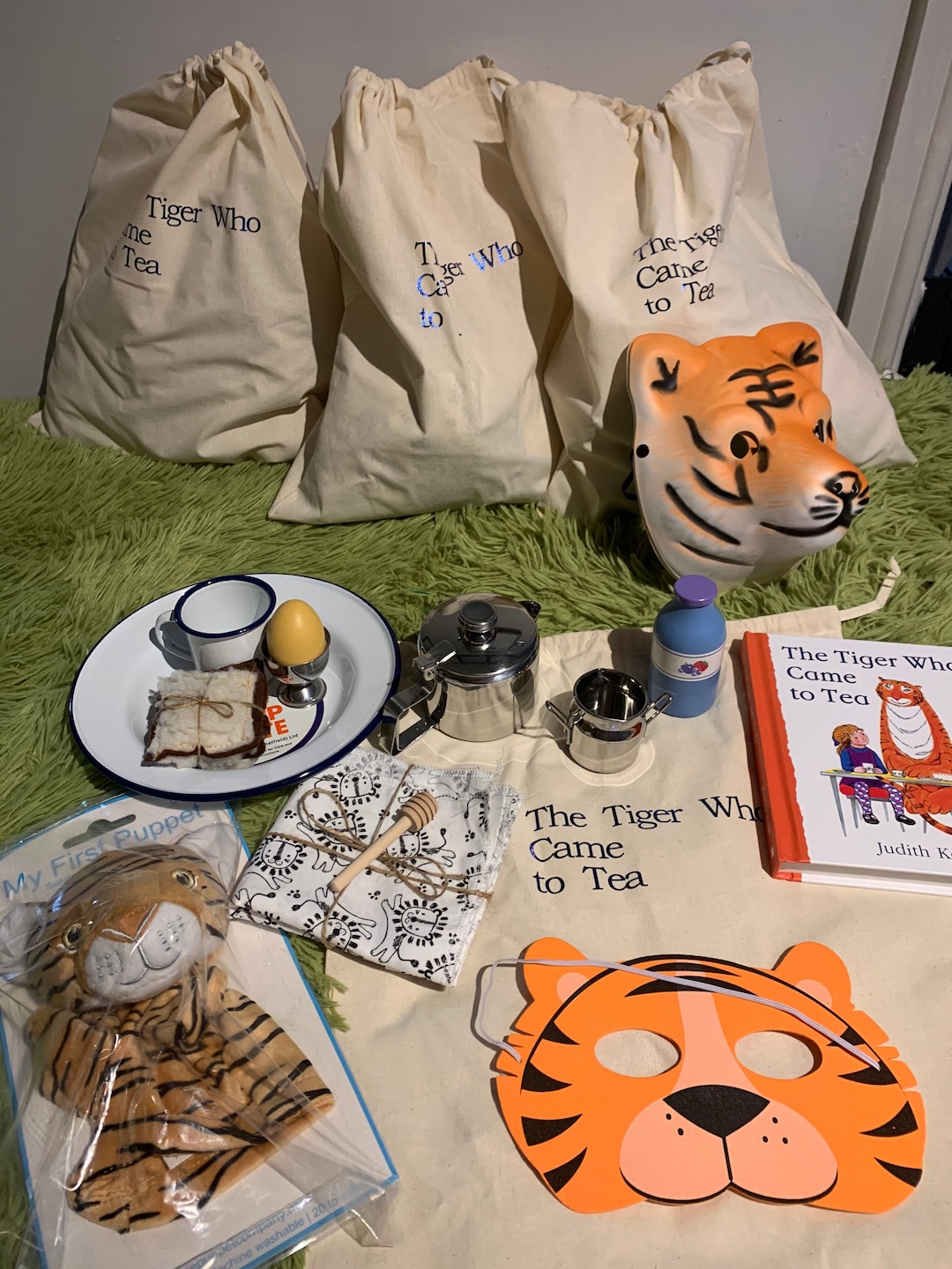 Tigers Tea Party Tiger Who Came to Tea Small Tea Party Story Sack - Etsy