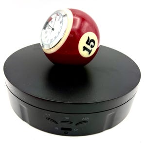 Genuine Billiard Ball Clock for Pool Ball Players- Game Room Pool Ball ...