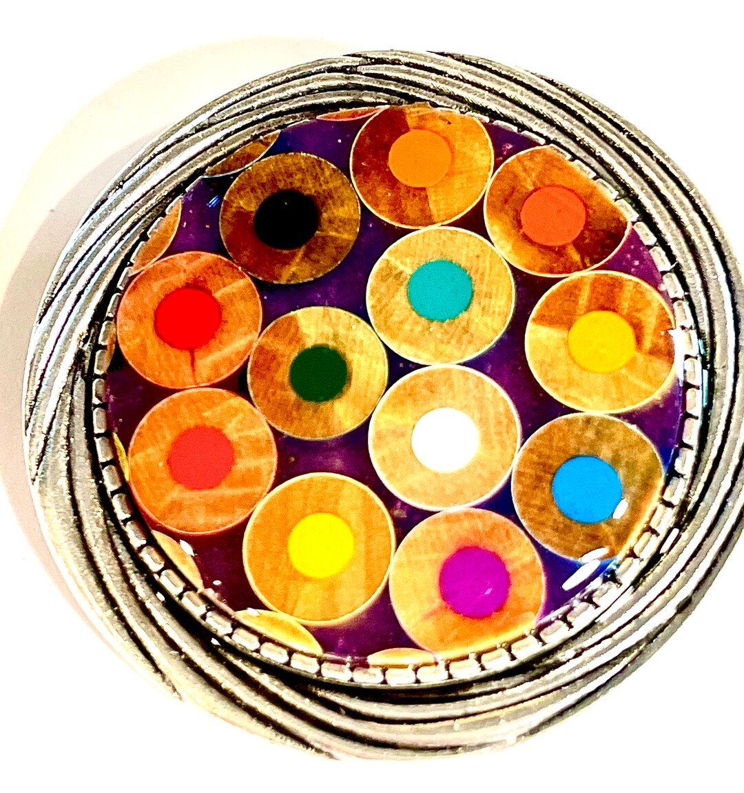 Colored Pencil Brooch and Pin - Artist Jewelry Series -fashion ...