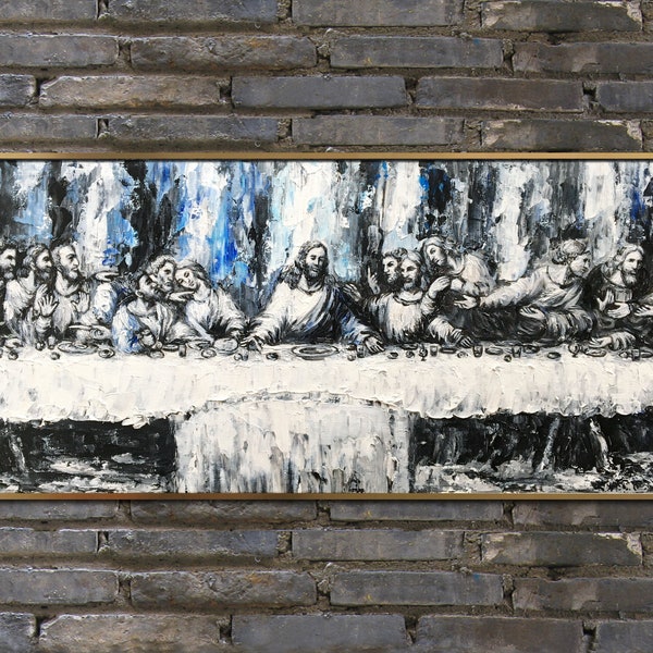 Last Supper Oil Painting - Etsy