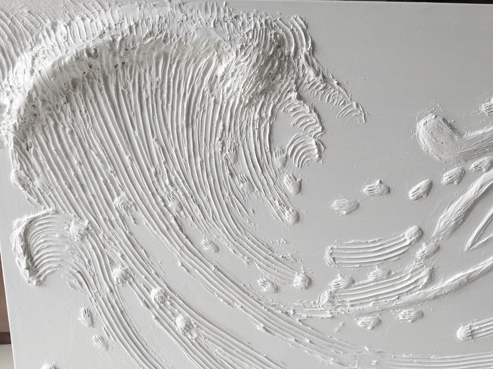 Sea Wave Painting,original Painting,heavy Texture,modern Abstract ...