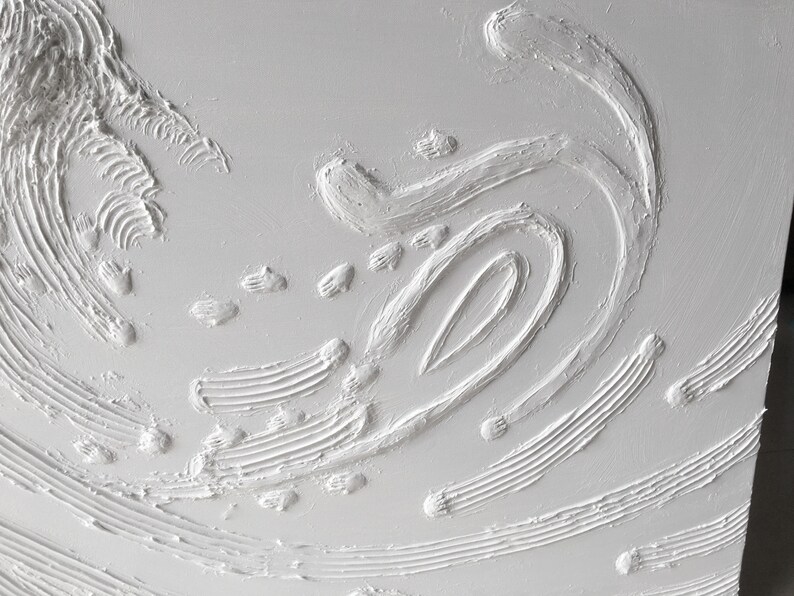 Sea Wave Painting,original Painting,heavy Texture,modern Abstract ...