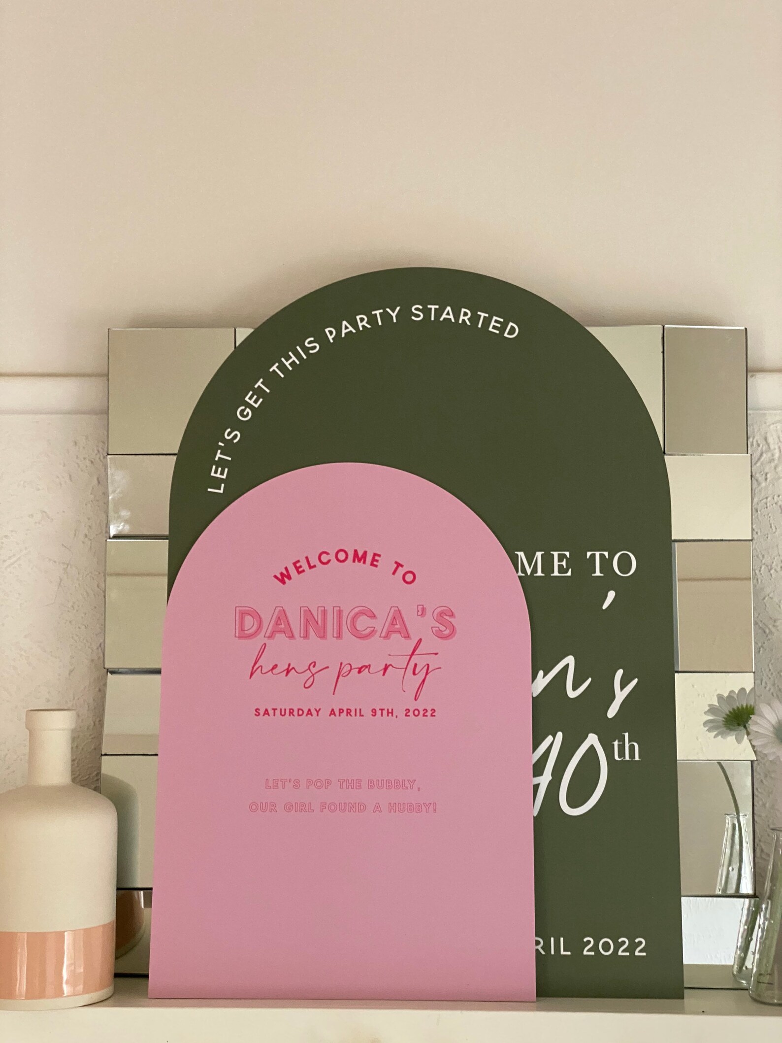 A1 Arch or Custom Shaped Bridal Shower Birthday Engagement - Etsy