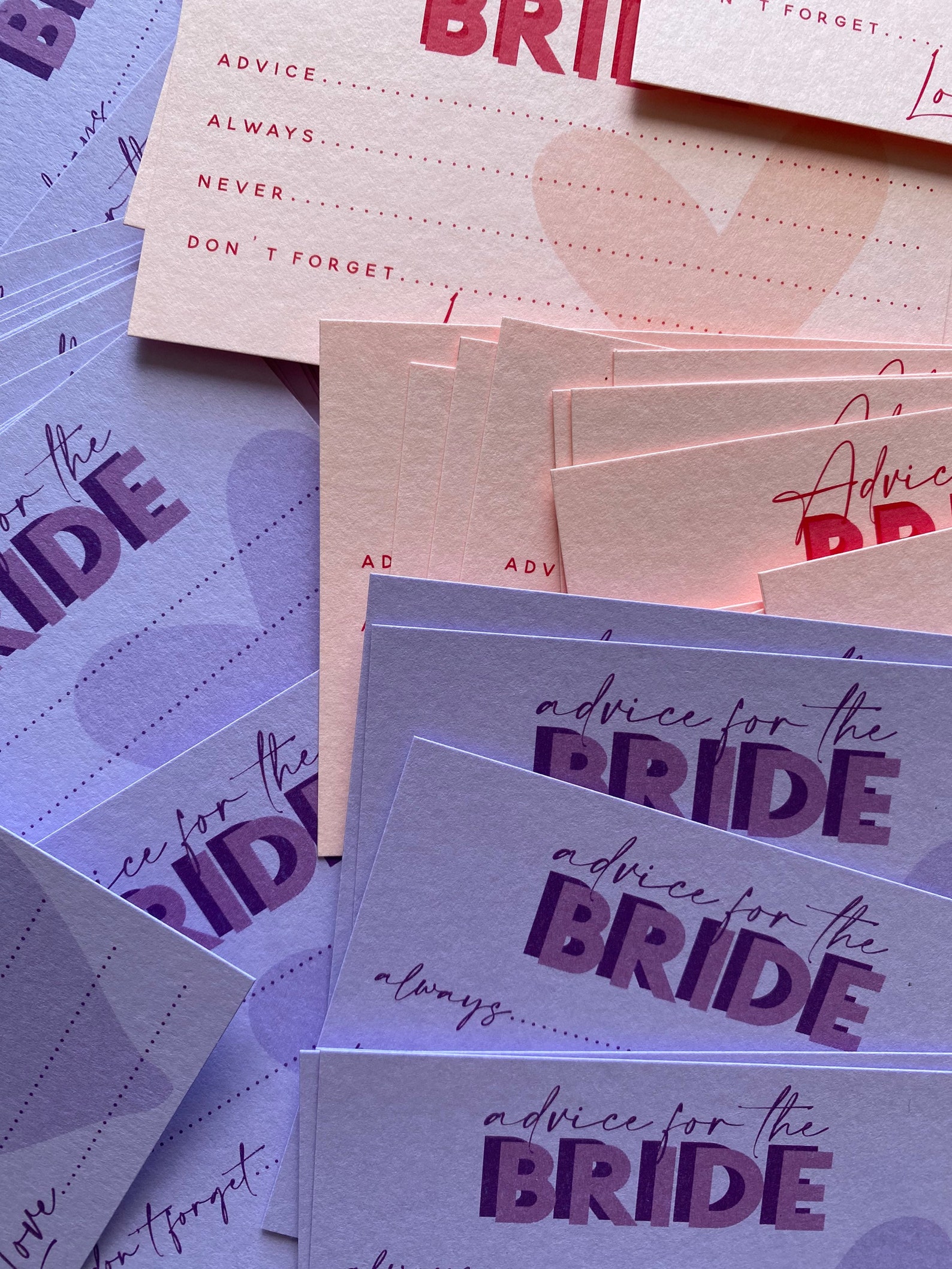 Advice for the Bride Cards, Bridal Shower Cards, Kitchen Tea Bride-to ...