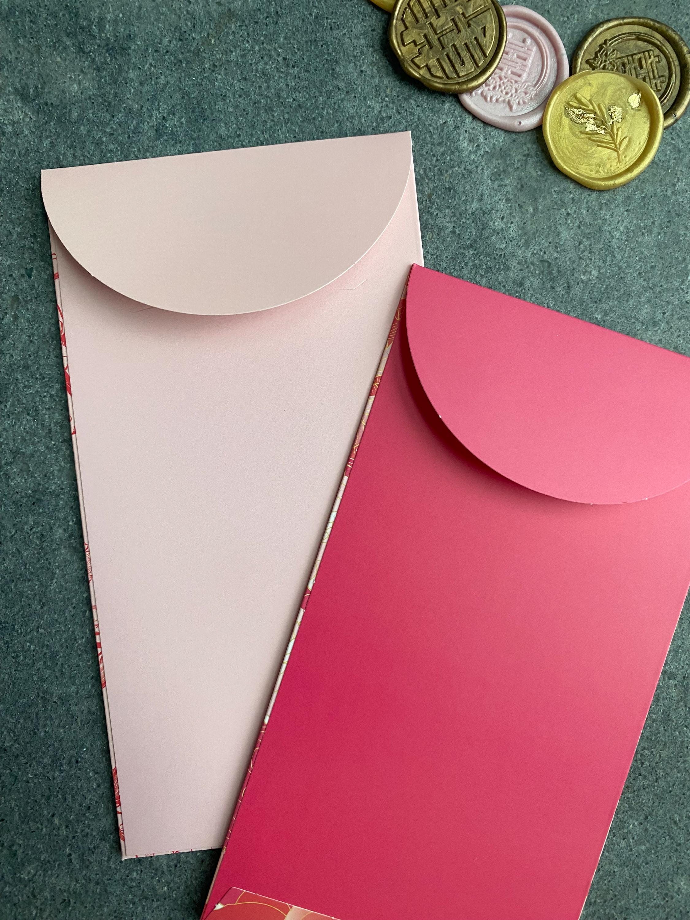 Large Chinese Wedding Double Happiness Red Packets / Envelopes: Florals ...