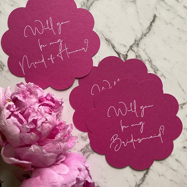 Scallop Edge Card - Etsy