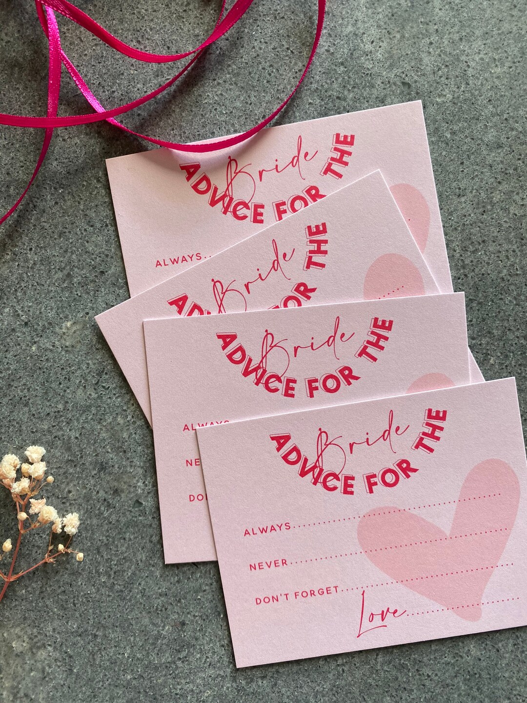 Advice for the Bride Cards, Bridal Shower Cards, Kitchen Tea Bride-to ...