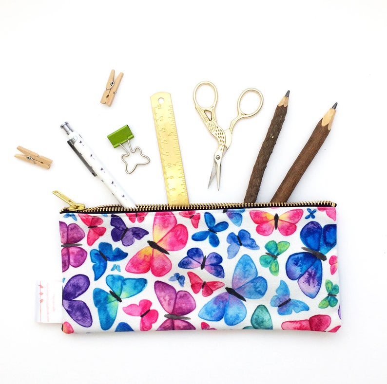 Butterfly Pouch Butterfly Lover Gift Insect Pencil Case | Etsy