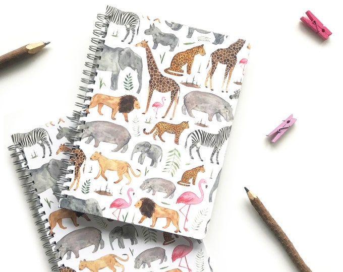 Safari A5 Ring Bound Notebook School Supplies Sketchbook - Etsy UK
