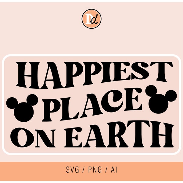 Happiest Place Earth Svg - Etsy Happiest Place Earth Svg - Etsy