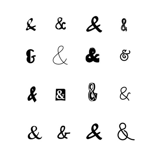 E commerciale e commerciale Clipart Clip arte Typeface | Etsy