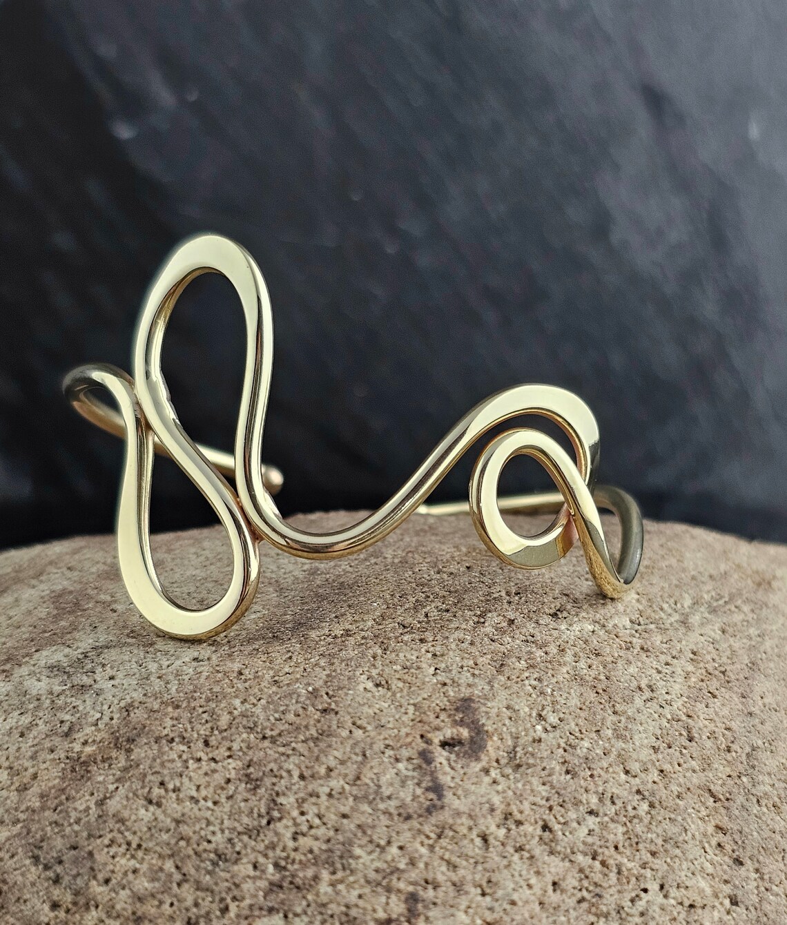 Switchback Design Bronze Cuff Bracelet - Etsy
