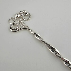 Heirloom Twisted Silver Hair Pin - Etsy