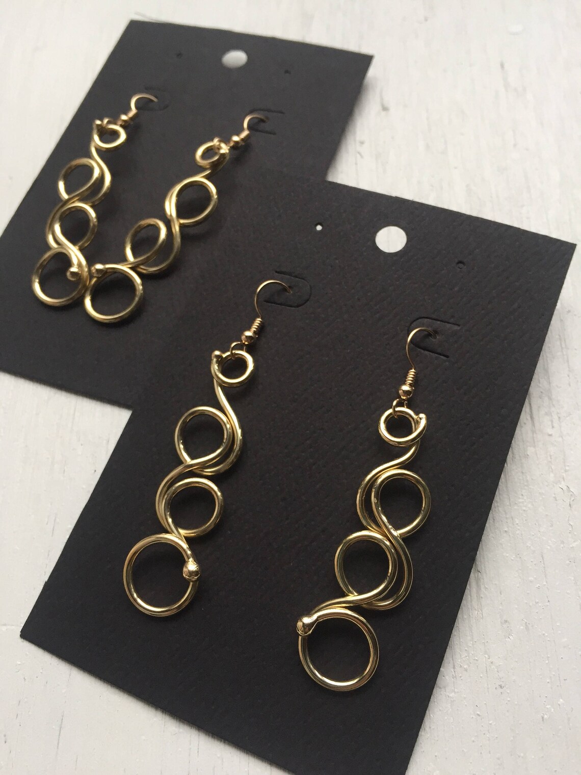 Triple Loop Earrings: Bronze - Etsy