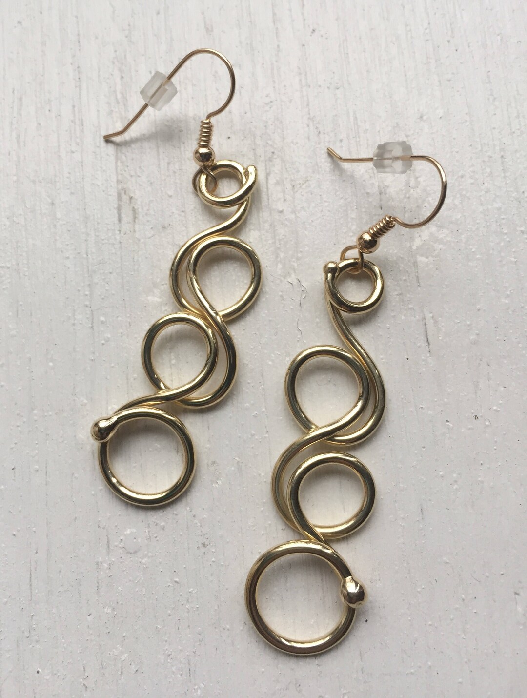 Triple Loop Earrings: Bronze - Etsy