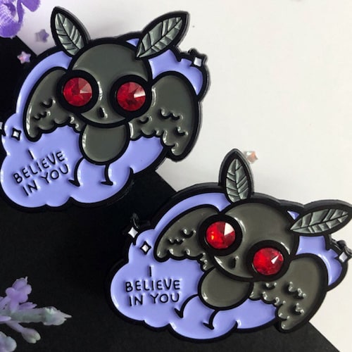 Mothman Pin Mothman Cryptid Cryptid Pin - Etsy