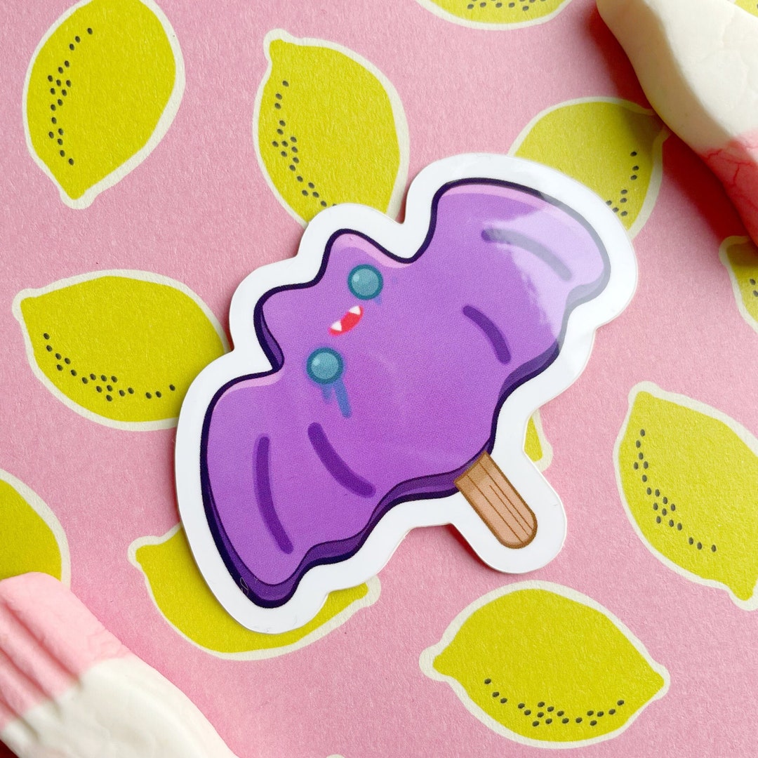 Cursed Bat Popsicle Vinyl Sticker, Meme Sticker, Halloween Sticker - Etsy