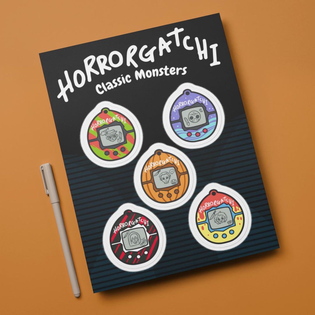 Horror Monster Sticker Sheet, Horror Stickers, Halloween Stickers ...