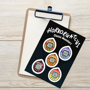 Horror Monster Sticker Sheet, Horror Stickers, Halloween Stickers ...