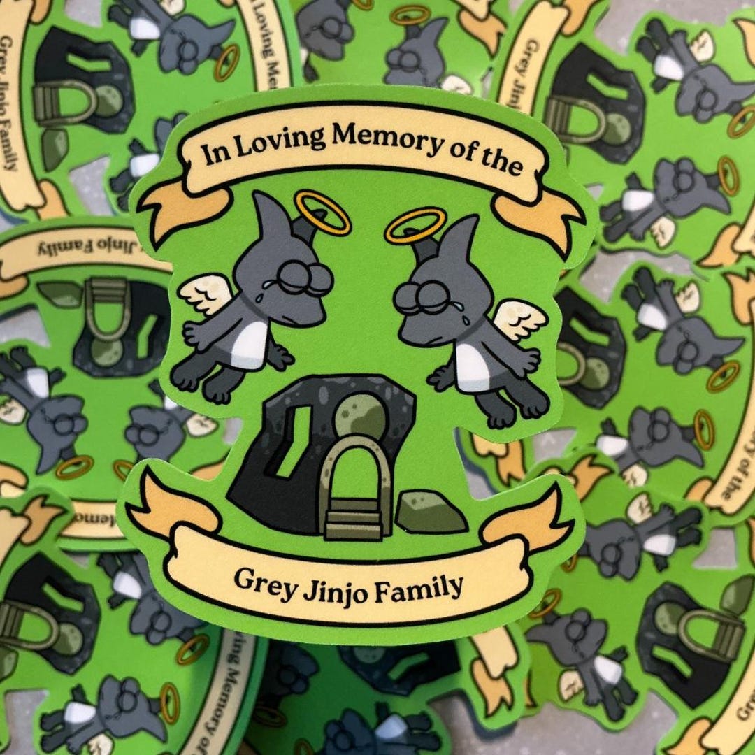 Banjo Tooie Grey Jingo Sticker – RIP Jingo Family - Etsy