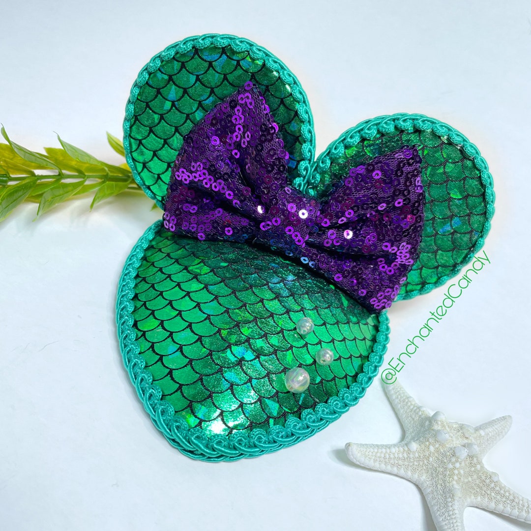 Classic Ariel the Little Mermaid Inspired Teardrop Mouse Ears ...