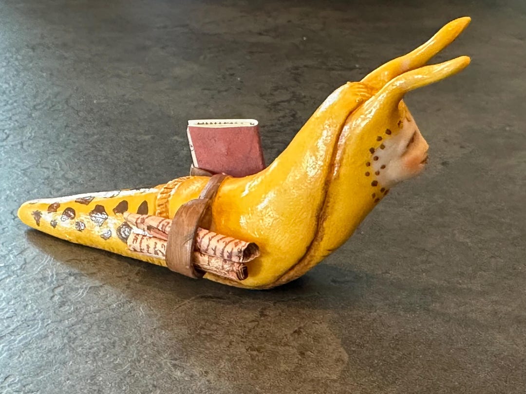 Slug Sculpture/banana Slug Figurine - Etsy